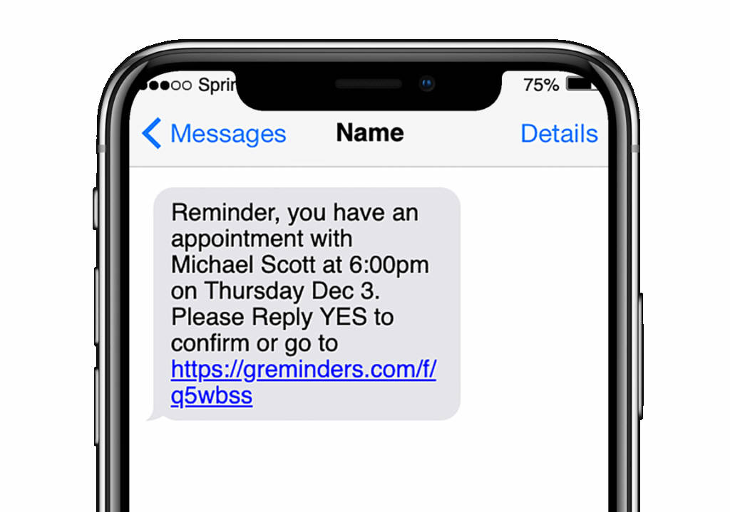 SMS / Text Reminder Confirmation Pages - End to End Meeting Management ...