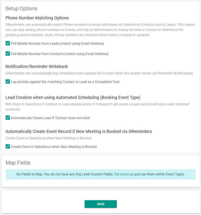 Send SMS Reminders with Salesforce | GReminders