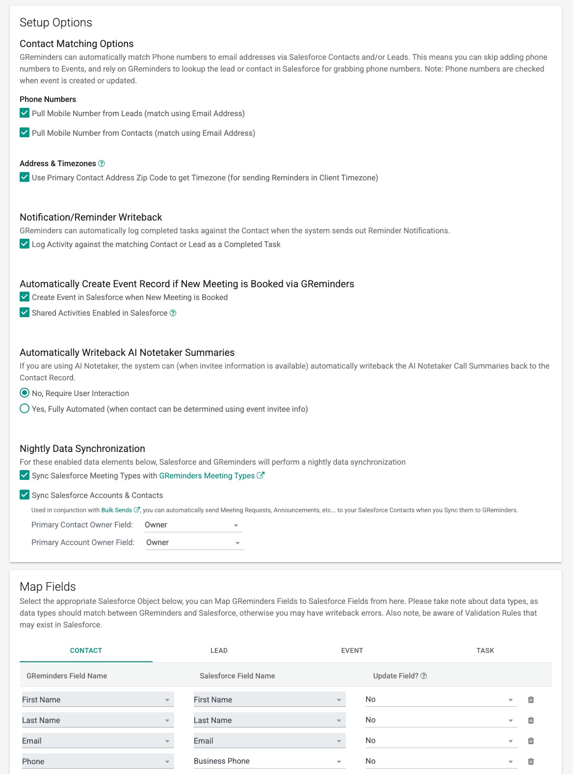 Send SMS Reminders with Salesforce | GReminders