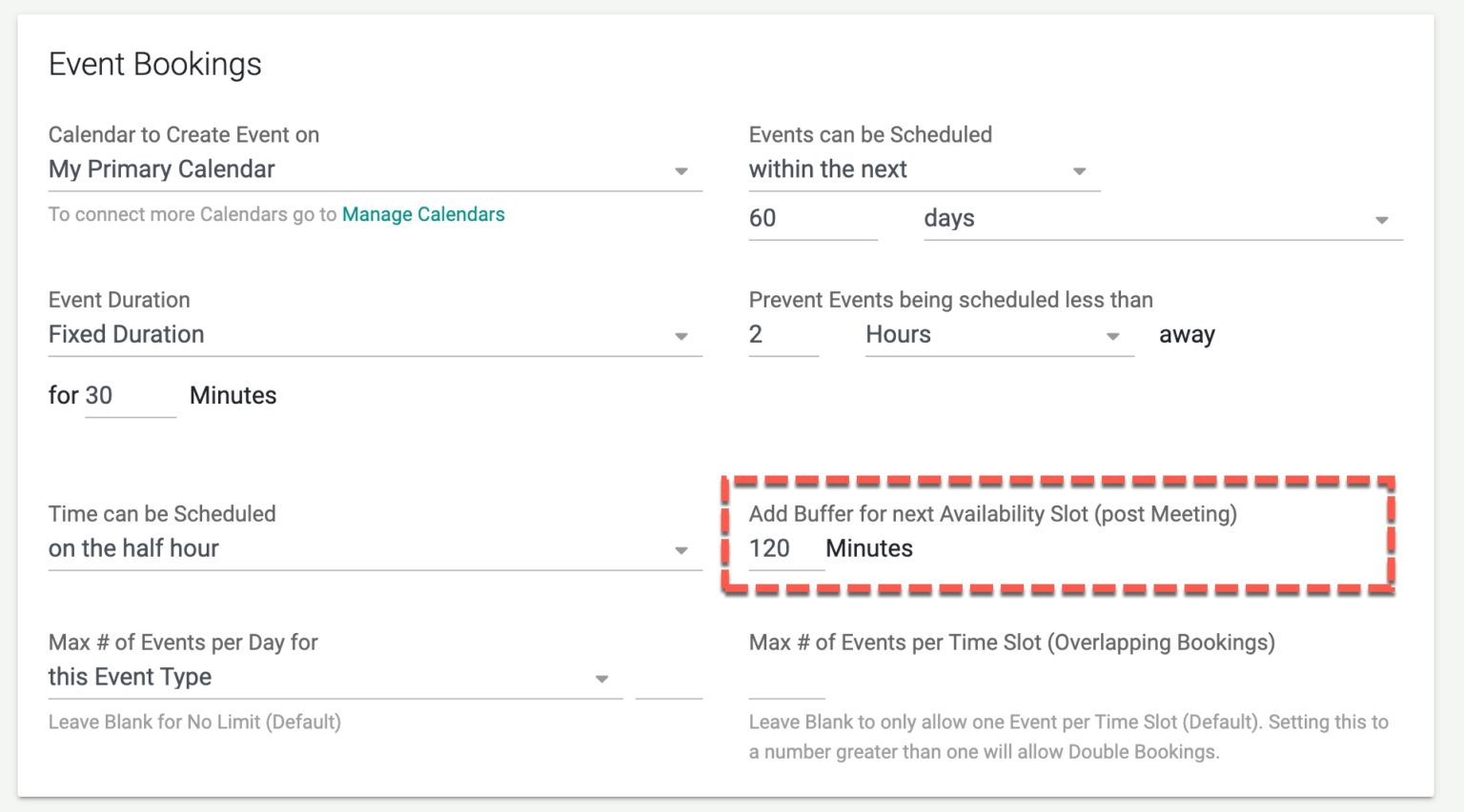 Scheduling Buffers Explained - End to End Meeting Management Platform - SMS Reminders - AI Notetaker