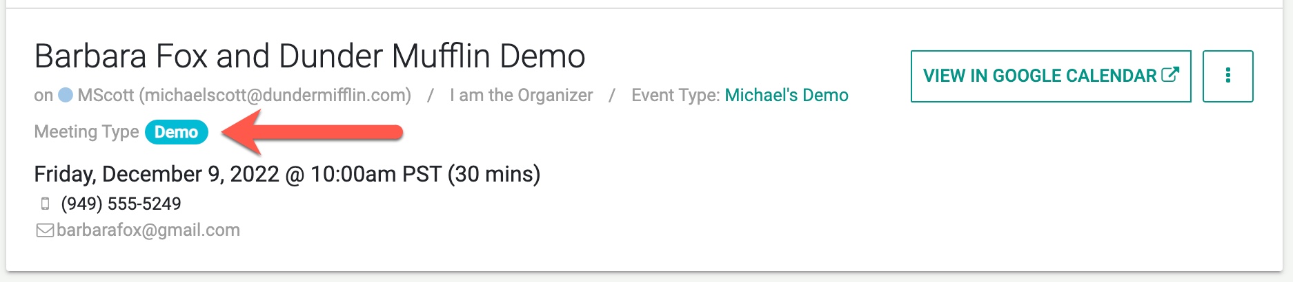 Meeting Types for Reporting and Notifications - End to End Meeting ...