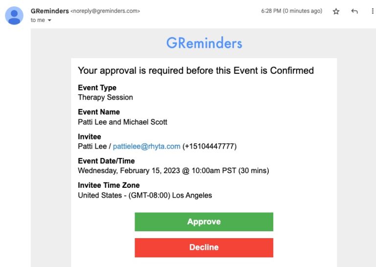 Approve Appointments during Automated Scheduling| GReminders