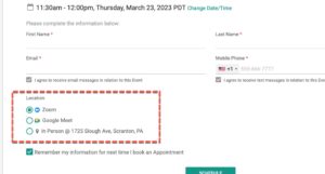 Let Customers Choose How They Want to Meet | GReminders