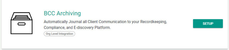 BCC Tool for Archiving | GReminders
