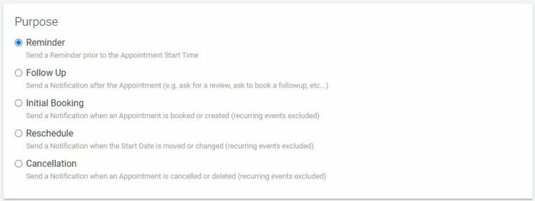Managed Reminder Templates