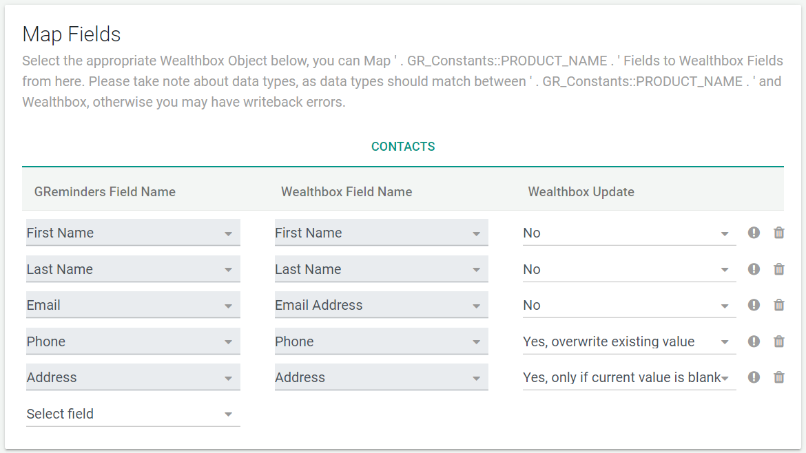 Mapping to Custom Fields in Wealthbox - End to End Meeting Management Platform - SMS Reminders ...