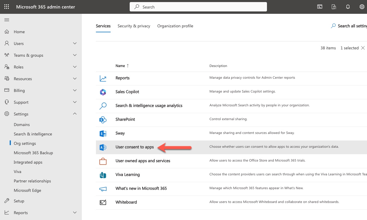 Allowing User Consent for Office 365 Connections - End to End Meeting ...