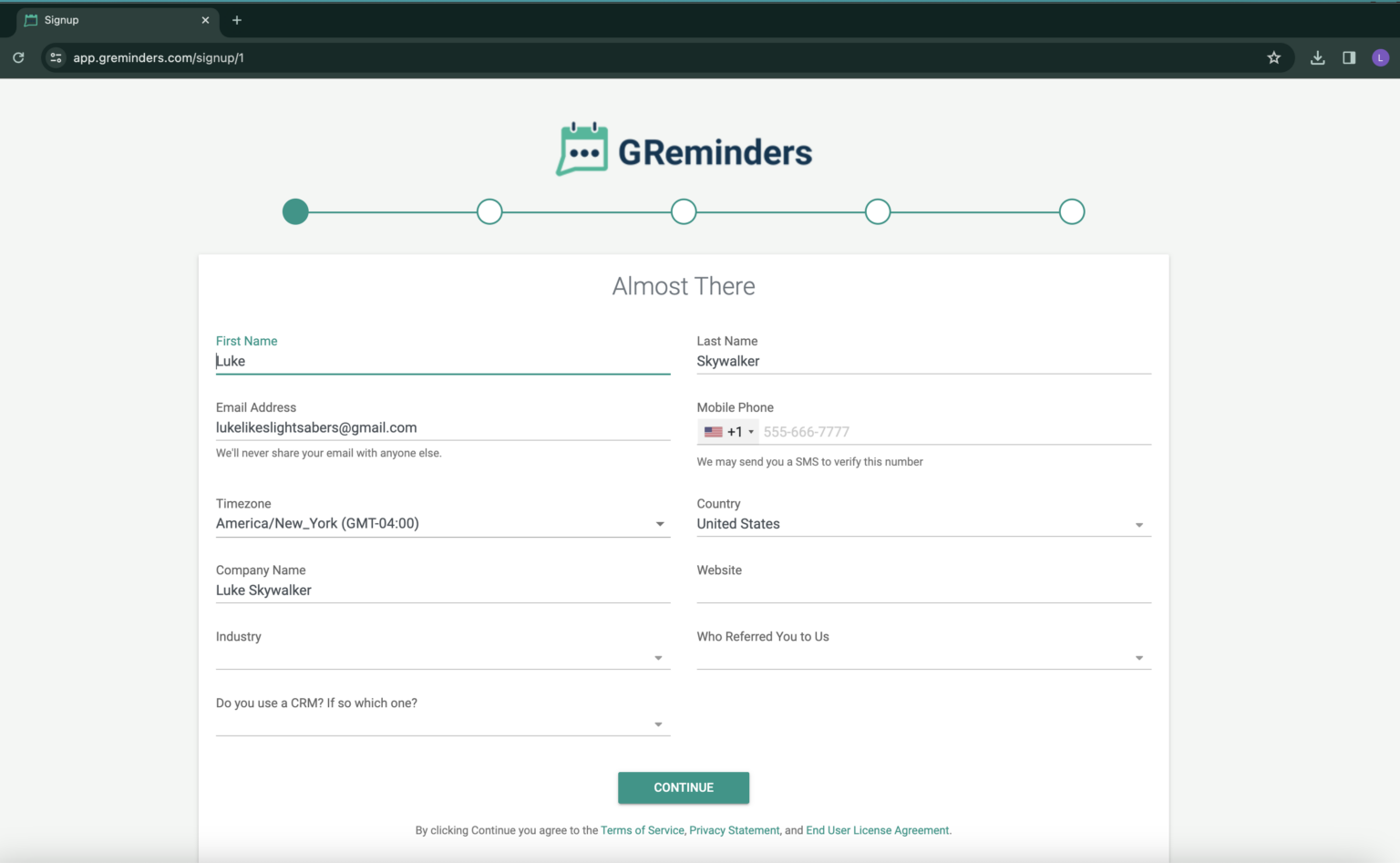 Signing in to an Existing GReminders Organization - End to End Meeting ...