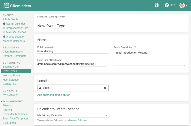 Zoom Meeting Scheduler Using SMS/Text Reminders | GReminders