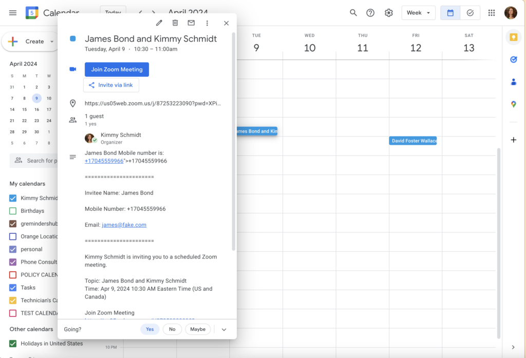 Zoom Meeting Scheduler Using SMS/Text Reminders | GReminders