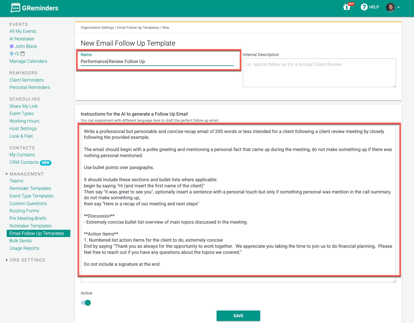 AI Email Follow Up Templates - End to End Meeting Management Platform ...