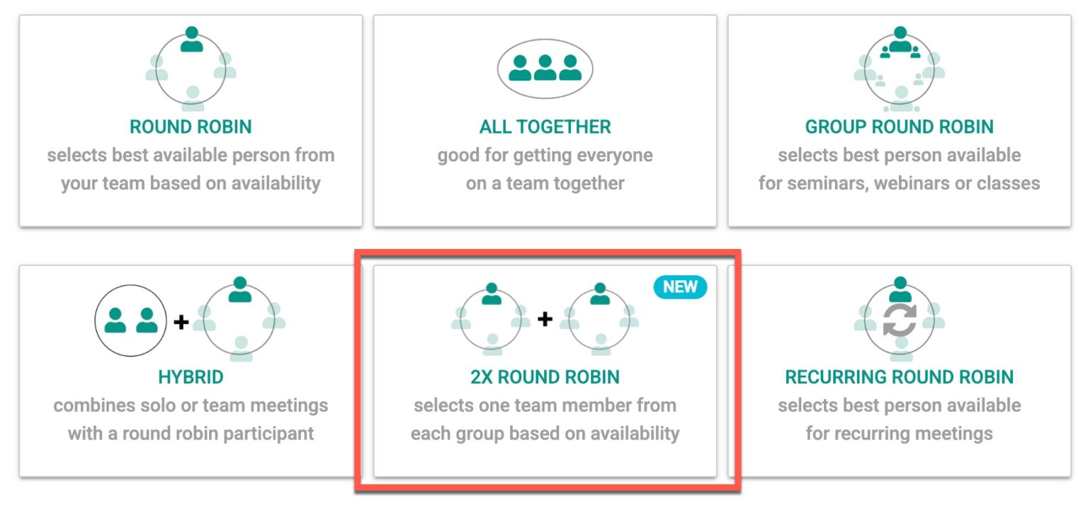 2x Round Robin Event Types - End to End Meeting Management Platform ...