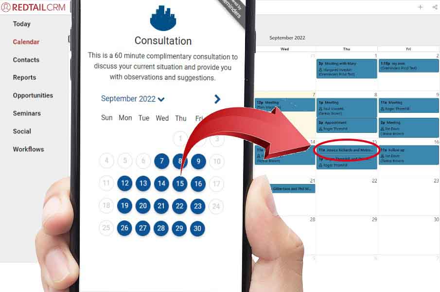Redtail Text Reminders for Appointments and Automated Client Scheduling | GReminders